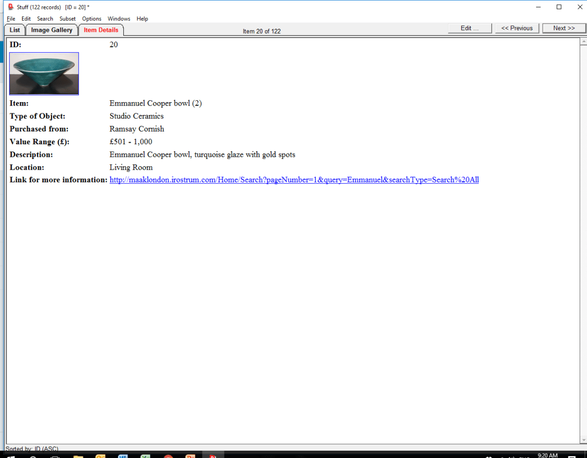 Cataloguing (2) – Random Treasure